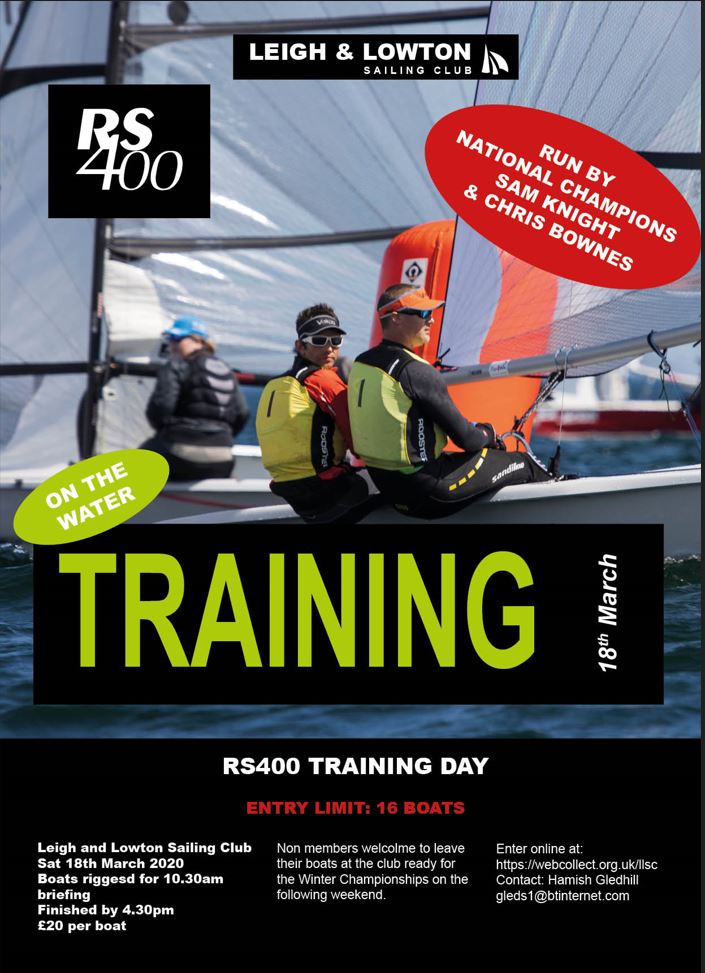 eventsgrid | RS400 | RS400 Open Training | 18/03/2023 | RS400 Class ...